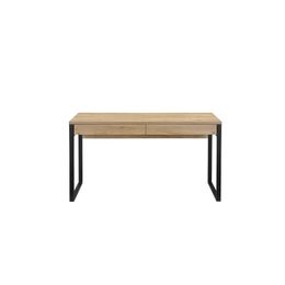 OTTO home Schreibtisch &raquo;Moid, Computertisch im modernen Design,&laquo; Breite 120/140/160 cm, mit Metallbeinen & Schublade schwarz B/H/T: 140cm x 77cm x 