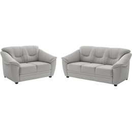 Sit & More sit&more Polstergarnitur &raquo;Savona&laquo; 2 tlg. Set: 2- & 3er-Sofa, mit Federkern grau B/H/T: 90cm x 90cm, Easy care