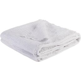 ZOEPPRITZ1828 Wohndecke &raquo;Honeybee&laquo; Leinenplaid im Waffelpique wei&szlig; Leinen B/L: 170cm x 230cm
