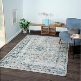 MyFlair Teppich &raquo;My Heriz 3&laquo; rechteckig 8 mm H&ouml;he Kurzflor, klassisches Orient Design, besonders weich durch Microfaser braun Polyester B : 160cm 1 Stk., 8mm,