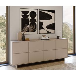 OTTO home Sideboard &raquo;Tatami, Stilvolle, moderne grifflose Kommode 4 T&uuml;ren, Breite 220cm&laquo; Anrichte mit viel Stauraum, B&ouml;den verstellbar, push-to-open-