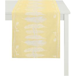 Apelt Tischl&auml;ufer &raquo;2207 SPRINGTIME, Fr&uuml;hjahrsdeko, Fr&uuml;hling&laquo; gelb Polyester B/L: 48cm x 140cm, 1 Stk., rechteckig
