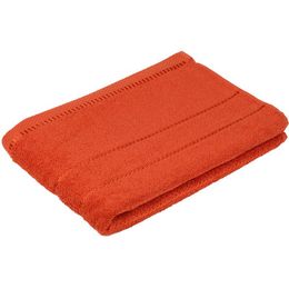 G&ouml;zze Duschtuch &raquo;Berlin&laquo; orange Frottier, Obermaterial: 100% Baumwolle B/L: 70cmx140cm, 1 Stk., Frottier