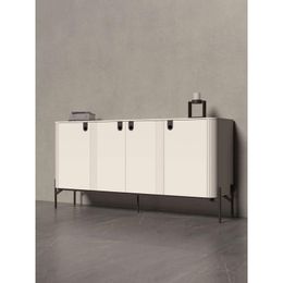 OTTO home Kommode &raquo;Rondo Sideboard, Schrank mit Metallf&uuml;&szlig;en und Metallgriffen&laquo; UV lackiert, Soft Close Funktion, Metallrahmen als Basis des Elements 