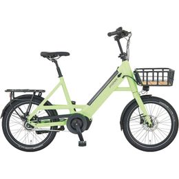 Prophete Unisex &raquo;Urbanicer 3.0&laquo; 7 Gang Shimano Nexus Schaltwerk Nabenschaltung Mittelmotor 250 W Pedelec, Elektrofahrrad f&uuml;r Damen und Herren gr&uuml;n 