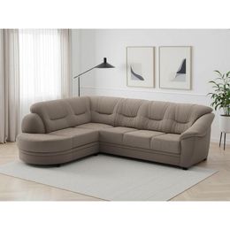 Sit & More sit&more Ecksofa &raquo;Savona&laquo; mit Federkern, optional mit Schlaffunktion B/H/T: 267cm x 90cm x 206cm, Olympia EASY CLEAN, Ottomane links, ohne 
