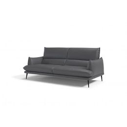 Egoitaliano 2,5-Sitzer &raquo;FUNNY, hochwertiges und aktuelles Design, bequeme R&uuml;ckenlehne&laquo; toller Sitzkomfort grau Leder B/H/T: 210cm x 90cm x 95cm, Leder