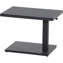 siena GARDEN Gartentisch &raquo;TORENO Lift-Beistelltisch 60x40cm&laquo; Aluminiumgestell matt anthrazit, Tischplatte aus Glas in dark concrete grau B/H/T: 40cm x 47cm x 60cm