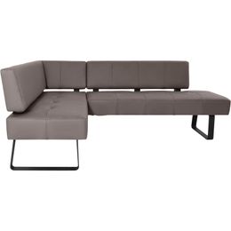 K+w Komfort & Wohnen K+W Komfort & Wohnen Eckbank &raquo;Spider II&laquo; Sitzsteppung, bequem durch Sandwichbauweise, 2 Stellma&szlig;e braun B/H/T: 165cm x 88cm x 195cm, Leder CASAY, 