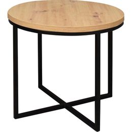 M&auml;usbacher Couchtisch &raquo;Couchtisch rund&laquo; Couchtisch rund Durchmesser 60cm, Metallgestell braun B/H/T: 50,5cm, Couchtisch Rund,Untergestell C