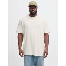 Jack & Jones PlusSize Jack & Jones Plussize Herren Jack & Jones PlusSize T-Shirt &raquo;JJEURBAN EDGE STUDIO TEE SS SN PLS&laquo; mit Logobranding wei&szlig; 4XL