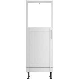 KOCHSTATION Backofenumbauschrank &raquo;KS-Ahus&laquo; Breite 60 cm grau hellgrau, B/H/T: 60cm x 176,6cm x 58,4cm, T&uuml;ren: 1 Stk.