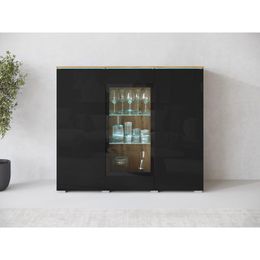 Home Affaire Highboard &raquo;Vera&laquo; Highboard mit 4 T&uuml;ren, 9 F&auml;chern, verglasten T&uuml;ren B/H/T: 120cm x 103,3cm x 39,5cm, 3 Stk.