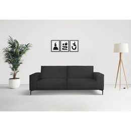 OTTO home 3-Sitzer &raquo;OLAND Flachgewebe, Sofa, B: 224 cm, Skandi-Design&laquo; Struktur, Flachgewebe, Luxus-Microfaser, Boucle grau 100% Polyester B/H/T: 