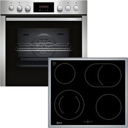 Neff Elektro-Herd-Set &raquo;E2CCG6AN3&laquo; Pyrolyse-Selbstreinigung Einzigartiges CircoTherm -Hei&szlig;luftsystem & m&uuml;helose Pyrolyse schwarz Pyrolyse-