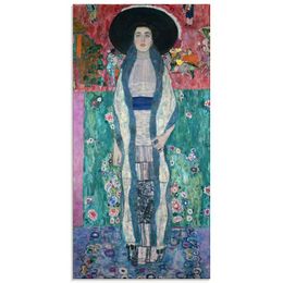 Artland Glasbild &raquo;Bildnis Adele Bloch-Bauer II. 1912&laquo; Frau 1 Stk. tlg. in verschiedenen Gr&ouml;&szlig;en pink B/H/T: 30cm x 60cm, Glasbild Frau Hochformat, 1 Stk.