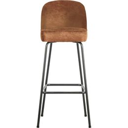 Woood Esszimmerstuhl &raquo;Vogue Bezug mit Fu&szlig;st&uuml;tze und Metallgestell, H 103 x B 50 x T 55 cm&laquo; () 1 Stk.Recycling-Lederfaser-Verbundstoff, pfleigleicht, 