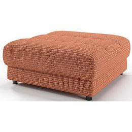3C Candy Polsterhocker &raquo;Stripes&laquo; Passend zur Serie Stripes, Chenille-Bezug braun 100% Polyester B/H/T: 100cm x 43cm x 100cm, Chenille