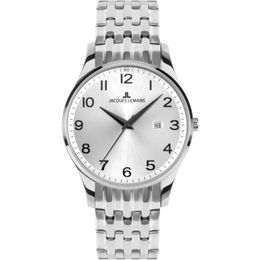 Jacques Lemans Damen Quarzuhr &raquo;London&laquo; Armbanduhr, Damenuhr, Edelstahlarmband, analog, Tag Einheitsgr&ouml;&szlig;e