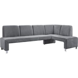 exxpo - sofa fashion Eckbank &raquo;Intenso, viele Bezugsstoffe Cord, Struktur 243/158 cm (B/T)&laquo; hohe Bodenfreiheit, frei im Raum stellbar, hoher 