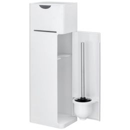 Wenko WC-Garnitur &raquo;Imon&laquo; aus Kunststoff Stand WC-Garnitur wei&szlig; Kunststoff Einheitsgr&ouml;&szlig;e