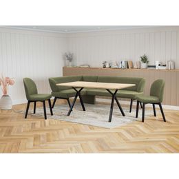 OTTO home Eckbankgruppe &raquo;Aretha Essecke, Sitzgruppe, Eckbank, K&uuml;chenbank&laquo; Set, 4er, 4 Stk. tlg. Esszimmer Sitzgruppe, Tisch, St&uuml;hle und Bank 