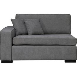 Home Affaire Sofaelement &raquo;Skara XXL&laquo; Modul XXL - zum eigenen Zusammenstellen, Armlehne links/rechts w&auml;hlbar grau 100% Polyester Struktur weich, 