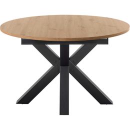 set one by Musterring Esstisch &raquo;New Atlanta&laquo; mit runder Platte, ausziehbar, Stern-Fu&szlig;, Ma&szlig;e &Oslash;130cm (170x130cm) schwarz B/H/T: 130cm x 81cm x 130cm, 