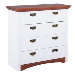 OTTO home Schubkastenkommode &raquo;Konrad&laquo; Breite 94 cm, aus massiver, FSC -zertifizierter Kiefer wei&szlig; B/H/T: 94cm x 89cm x 39cm