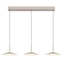 Globo LIGHTING H&auml;ngeleuchte &raquo;LAMPONE&laquo; LED-Modul 1 Stk. Warmwei&szlig; H&auml;ngeleuchte Sand, Opal, Soft-Lift, h&ouml;henverstellbar, LED 24W wei&szlig; 1, H: 180cm, 1 Stk.