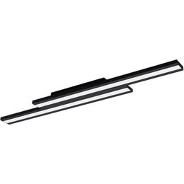 Eglo Deckenleuchte &raquo;SALITERAS-Z&laquo; LED-Modul 1 Stk. warmwei&szlig; - kaltwei&szlig; App / Sprachsteuerung Alexa,116 x 16 x 5 cm, exkl. Fernbedienung schwarz H: 5cm,