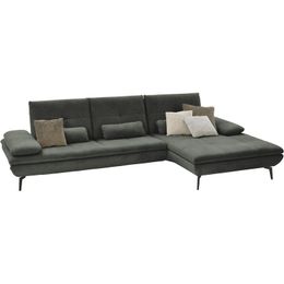 Die PlanBar Ecksofa &raquo;MP-IN23002 L-Form&laquo; wahlweise mit Armteil- und Sitztiefenverstellung gr&uuml;n 100% Recyceltes Polyester B/H/T: 322cm x 93cm x 188cm, 
