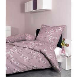 Janine Bettw&auml;sche &raquo;TANGO20076 05&laquo; 2 Stk. mit Rei&szlig;verschluss, Bettw&auml;sche aus 100% Baumwolle lila Soft-Seersucker, Obermaterial: 100% Baumwolle B/L: 155cm x 