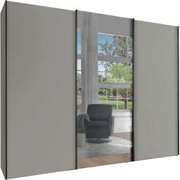 Wiemann Schwebet&uuml;renschrank &raquo;Monaco&laquo; hochwertige Beschl&auml;ge braun Holzwerkstoff, Kristallglas B/H/T: 278,9cm x 236cm x 67cm, T&uuml;ren: 3 Stk.