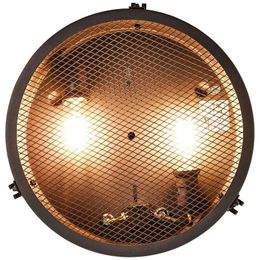 Brilliant Deckenleuchte &raquo;Zois&laquo; E27 1 Stk. Deckenlampe 34cm schwarz korund schwarz 2, &Oslash; 34cm H: 9cm, 1 Stk.