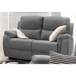 ATLANTIC HOME COLLECTION OTTO home 2-Sitzer &raquo;Diana&laquo; mit Relaxfunktion und Federkern, hohe Belastbarkeit grau Struktur (92% Polyester, 8% Nylon) B/H/T: 152cm x 102cm x 97cm, 