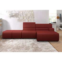 Egoitaliano Ecksofa &raquo;Babouche, Designsofa mit au&szlig;ergew&ouml;hnlichem Sitzkomfort zum Wohlf&uuml;hlen&laquo; rot Luxus-Micofaser Lederoptik (100% Polyester) ist ein neues 