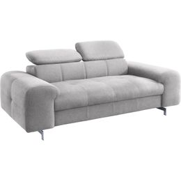 COTTA 2-Sitzer &raquo;Chef&laquo; mit Kopfteilverstellung Chenille (90% Polyester, 10% Polyamid);Struktur (100% Polyester) B/H/T: 201cm x 72cm x 105cm, Chenille-