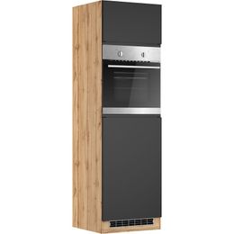 KOCHSTATION Backofenumbauschrank &raquo;KS-Virginia,neu in verbesserter Ausf&uuml;hrung&laquo; Stauraum, Softclose, Breite 60 cm, H&ouml;he 200 cm, Nische f&uuml;r Ofen B/H/T: 