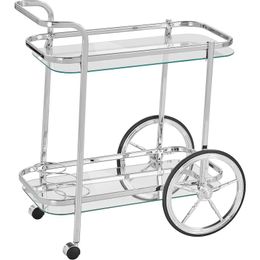 Home Affaire K&uuml;chenwagen silber B/H/T: 69cm x 75cm x 43cm