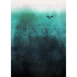 Livingwalls living walls Fototapete &raquo;ARTist Little Family&laquo; Vlies, Wand, Schr&auml;ge blau Vlies B/L: 2m x 2,8m