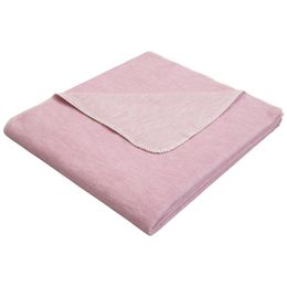 OTTO home Wohndecke &raquo;Jannis&laquo; GOTS zertifiziert - aus Bio-Baumwolle, Kuscheldecke rosa Baumwolle B/L: 140cm x 200cm