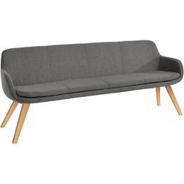 Musterring Essbank &raquo;Tavia&laquo; Stativgestell aus Eiche bianco massiv, Breite 180, 200 oder 220 cm grau 100% PES B/H/T: 220cm x 87cm x 66cm, Flachgewebe