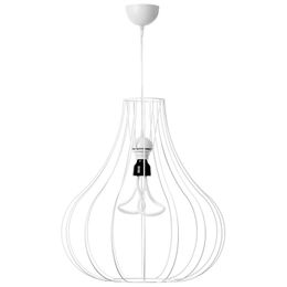 Kayoom H&auml;ngeleuchte &raquo;H&auml;ngelampe Leonie 110&laquo; E27 1 Stk. minimalistisch, modern, harmonisch wei&szlig; 1, H: 50cm, 1 Stk.