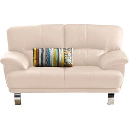 Trendmanufaktur 2-Sitzer &raquo;Cecillia, in italienischem Design, bequem&laquo; hochwertige Verarbeitungsdetails beige Kunstleder SOFTLUX ;Microfaser PRIMABELLE 