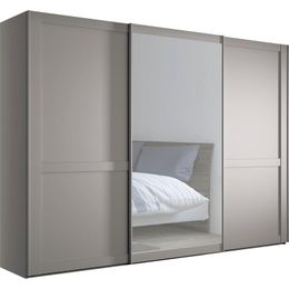Wiemann Schwebet&uuml;renschrank &raquo;G&ouml;teborg&laquo; Querriegel und Griffleisten im Korpusfarbton, inkl. Spiegel grau Glas, Holzwerkstoff B/H/T: 295,2cm x 220cm x 