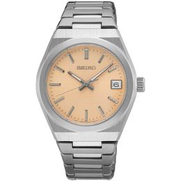 Seiko Damen Quarzuhr Armbanduhr, Damenuhr, Edelstahlarmband, Datum, Saphirglas silber Einheitsgr&ouml;&szlig;e