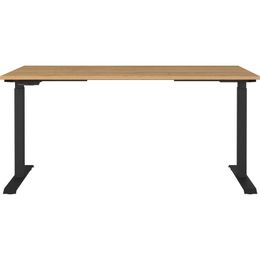 Germania Schreibtisch &raquo;GW-Agenda elektrisch h&ouml;henverstellbar (72-120 cm)&laquo; mit Memory-Funktion & USB-Ladestation, verschiedenen Breiten schwarz B/H/T: 