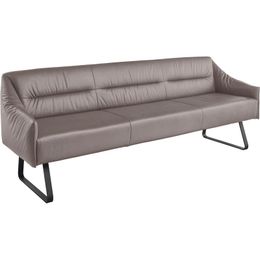 Musterring Essbank &raquo;JustB! SP500&laquo; 1 Stk. tlg. Metallkufe schwarz, verschiedene Farben, Breite 220 oder 250 cm grau B/H/T: 262cm x 86cm x 70cm, Longlife Xtra-