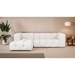 LeGer Home by Lena Gercke Ecksofa &raquo;TALISHA L-Form Designersofa, moderne Steppung, B/T/H: 276/178/75 cm&laquo; aufwendig gepolstert, hoher Sitzkomfort beige 